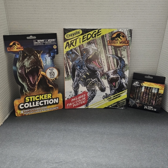 Crayola | Toys | Crayola Jurassic World Art Sticker Set Black And ...